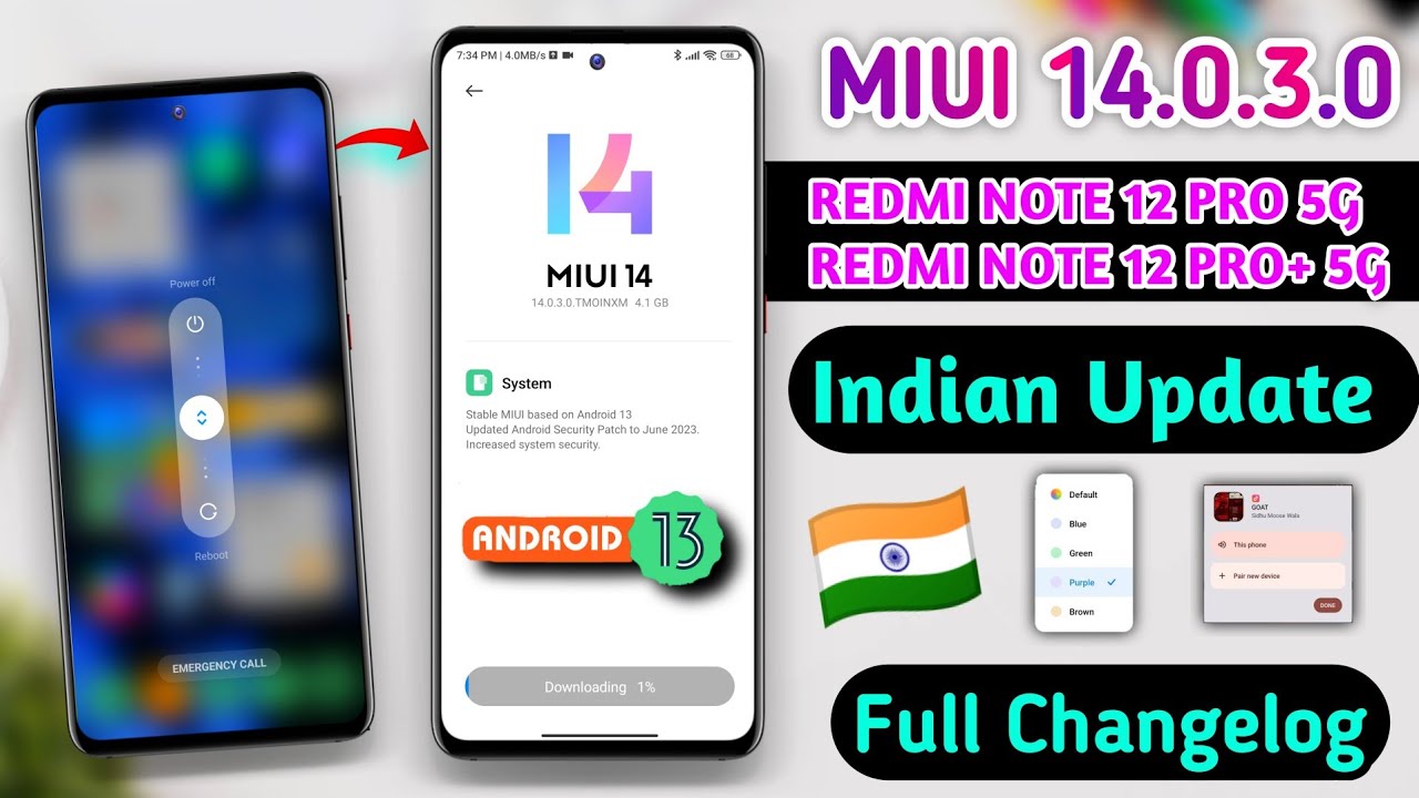 Redmi Note 12 Pro 5G Android 13 Update Info | Redmi Note 12 Pro/ Pro+ ...