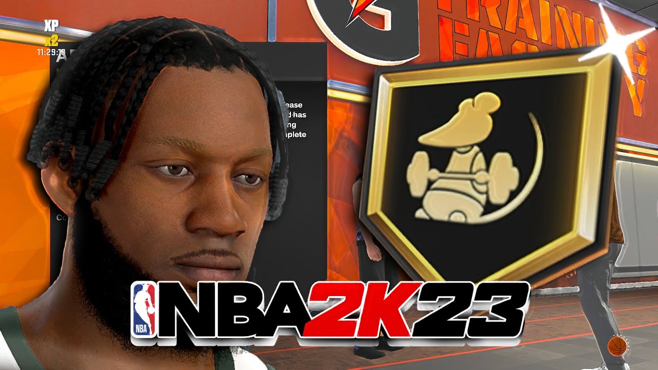 How to get THE GYM RAT BADGE in 1 HOUR NBA 2K23 (Current Gen) - YouTube