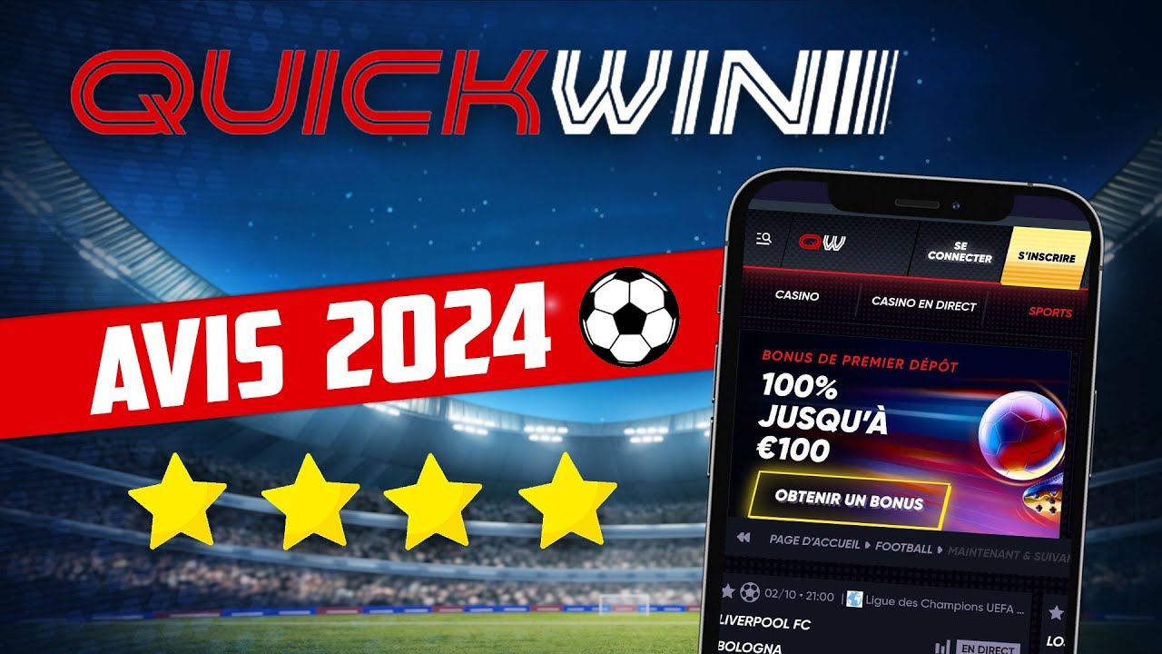 QUICKWIN ⭐ le nouveau site de paris sportifs qui monte ! (Mon avis) - YouTube