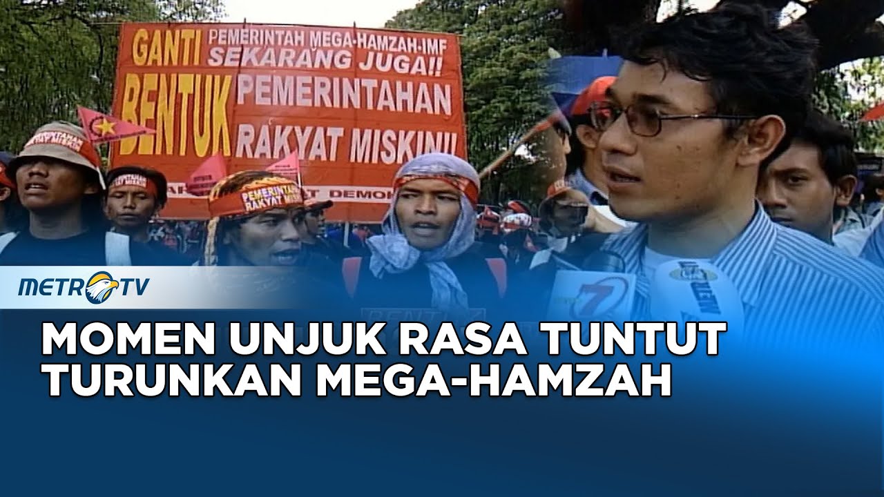 Masih Ingat? Budiman Sudjatmiko Pernah Unjuk Rasa Turunkan Mega-Hamzah Dok. 2002 - YouTube