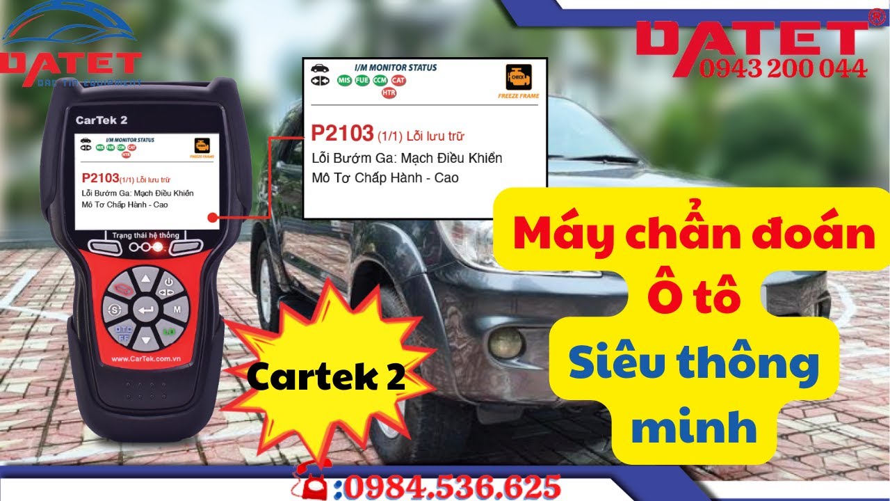 Máy chẩn đoán Ô tô Cartek 2. Nhỏ gọn, thông minh, sản phẩm dành riêng ...