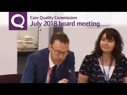 CQC board meeting – July 2018 - YouTube