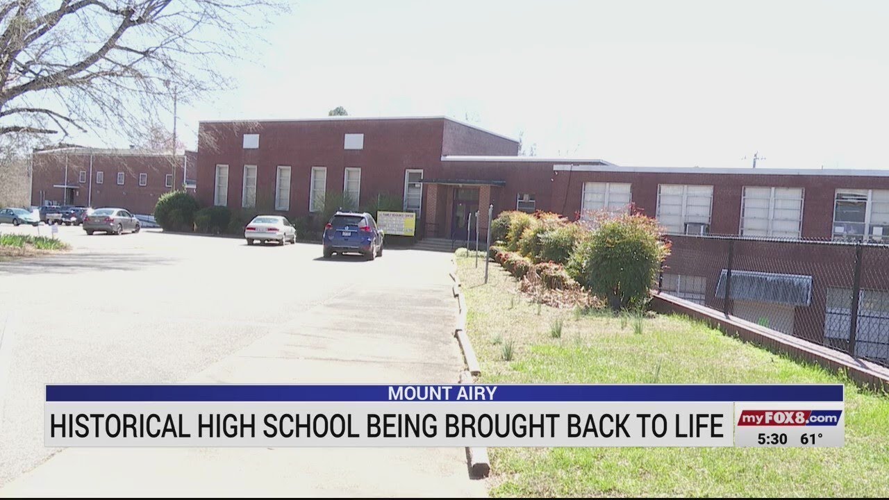 Historic Mount Airy high school being brought back to life - YouTube
