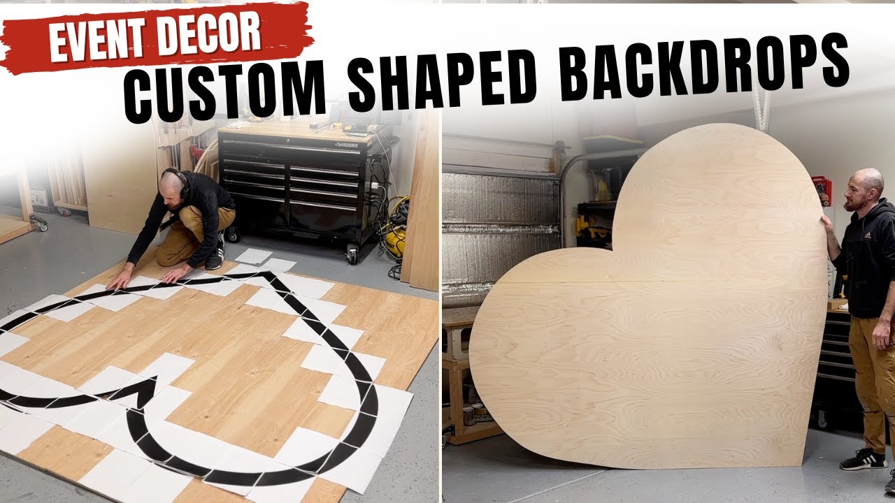 Build a Custom Shaped Backdrop from Plywood - YouTube