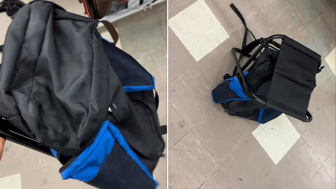 backpack TRANSFORMS into seat (in seconds) - YouTube