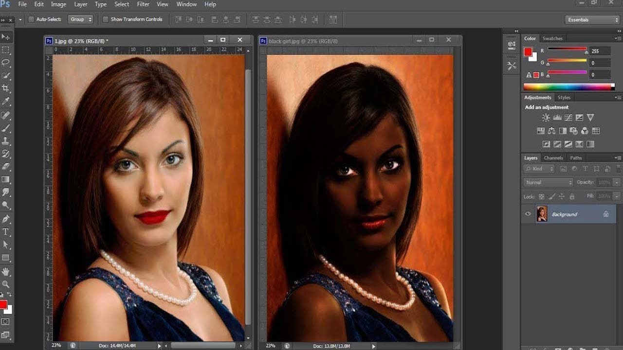 Photo Retouching and Skin Retouching Easy Technic | Photoshop tutorial ...
