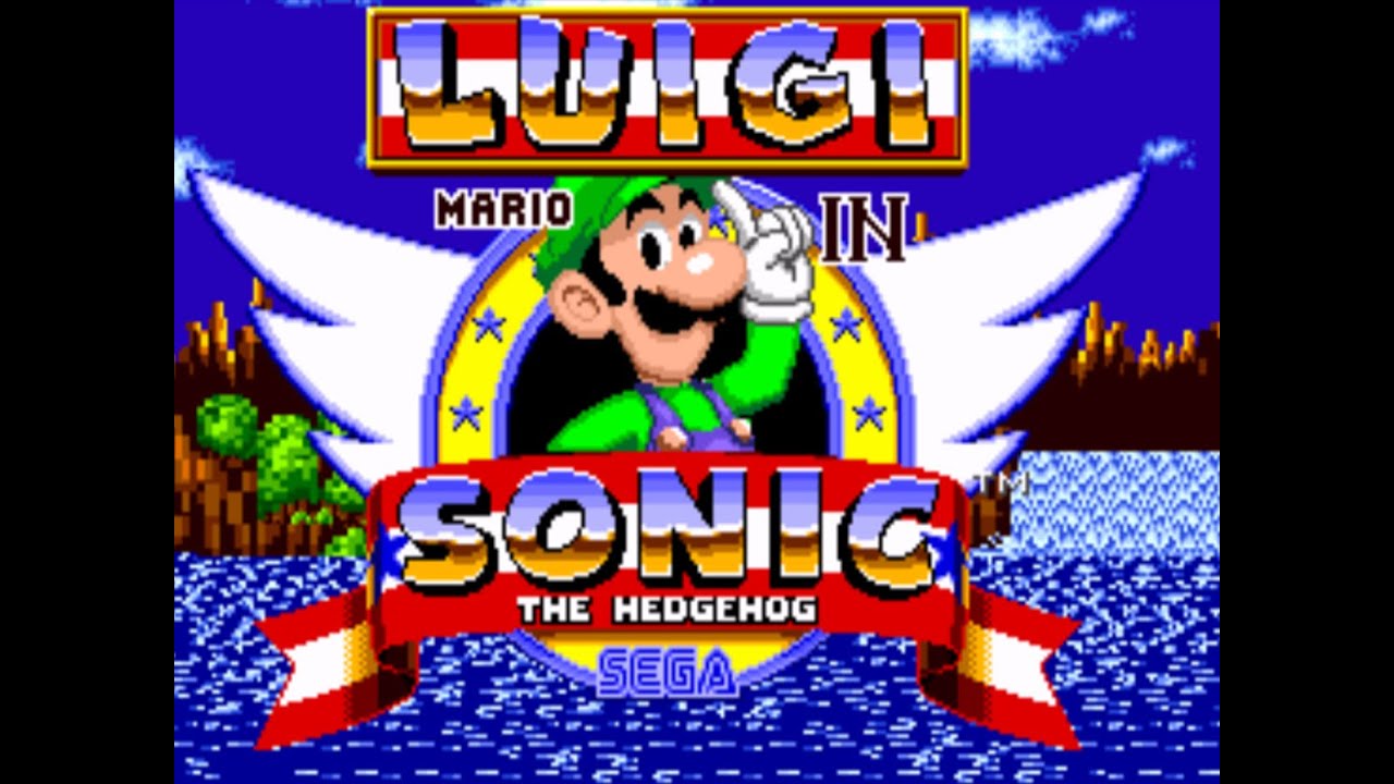 Luigi in Sonic 1 - Gameplay - YouTube