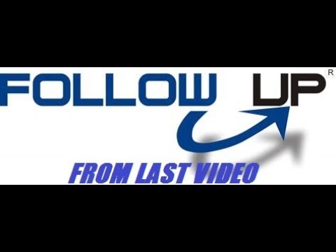 VIDEO FOLLOW UP - YouTube