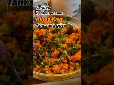 🥬Kinoa kısır daha önce yapmadıysan mutlaka denemelisin.. çok çok güzel oluyor…