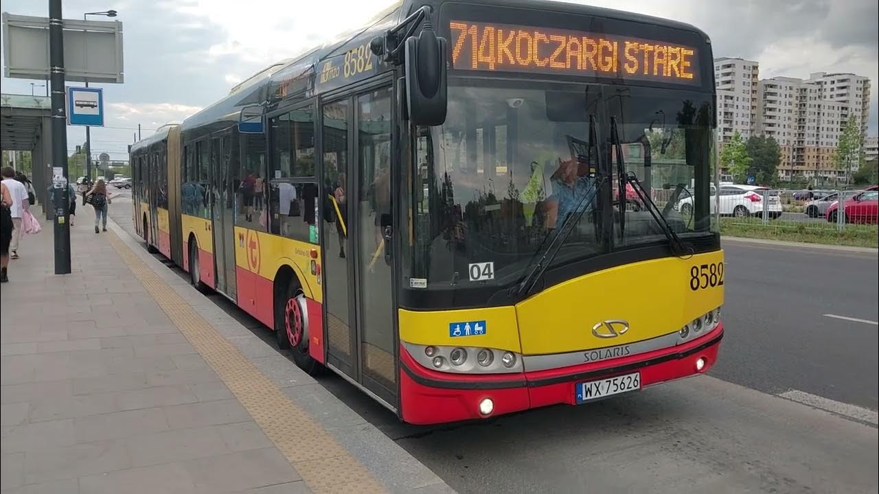 Odjazd Solaris Urbino 18 III #8582 na linii 714 z przystanku Metro Bemowo - YouTube