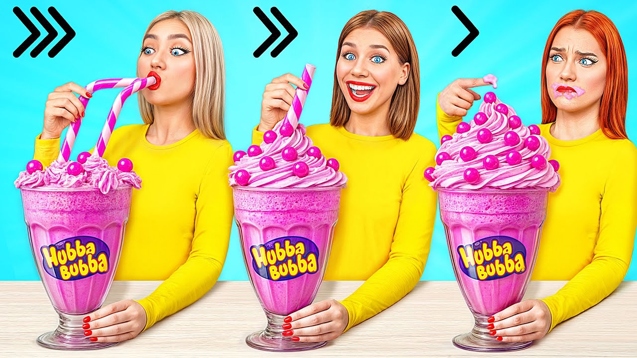 तेज मध्यम या धीमी खाद्य चुनौती | अद्भुत पाक कला हैक्स Bubba DO Challenge - YouTube