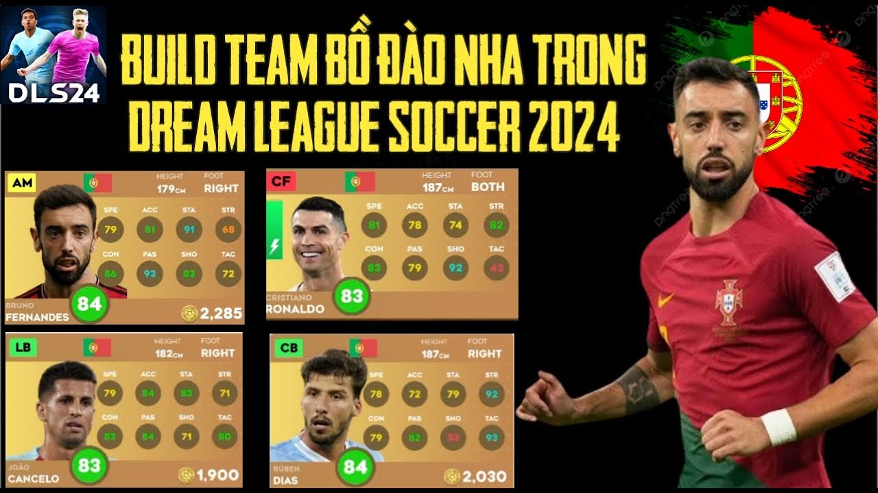 Build Team Bồ Đào Nha Trong Dream League soccer 2024 | DLS 24 Portugal ...