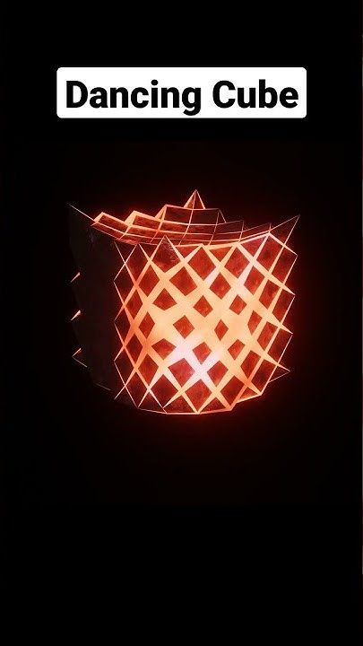 Dancing 3d Cube using blender .. procedural animation #shorts - YouTube