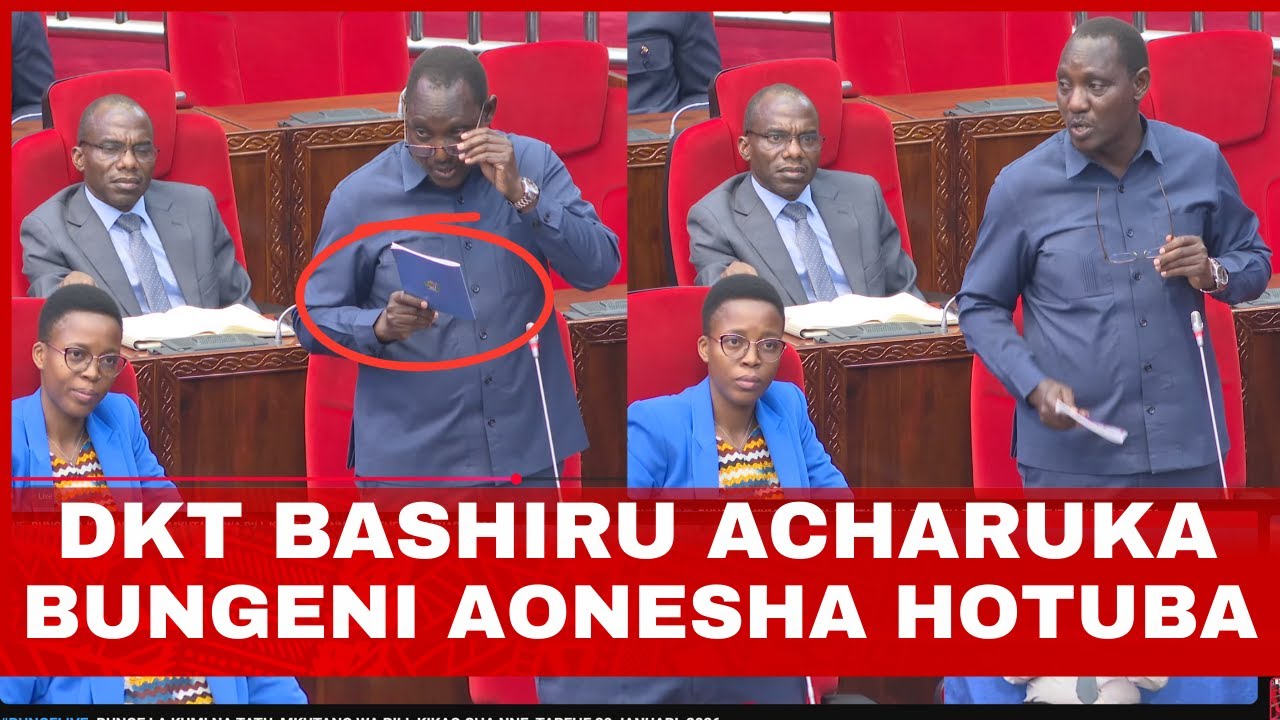 DKT. BASHIRU ACHARUKA BUNGENI AKISOMA HOTUBA YA RAIS SAMIA "YEYE ...