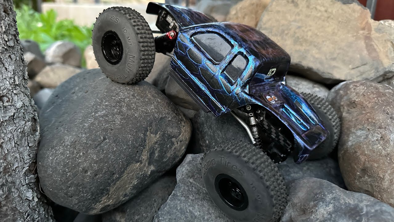 (SCX24)V1 CF Cheat Code on Comp Pin Tires. Wheels by MOFO, DDPs Island ...