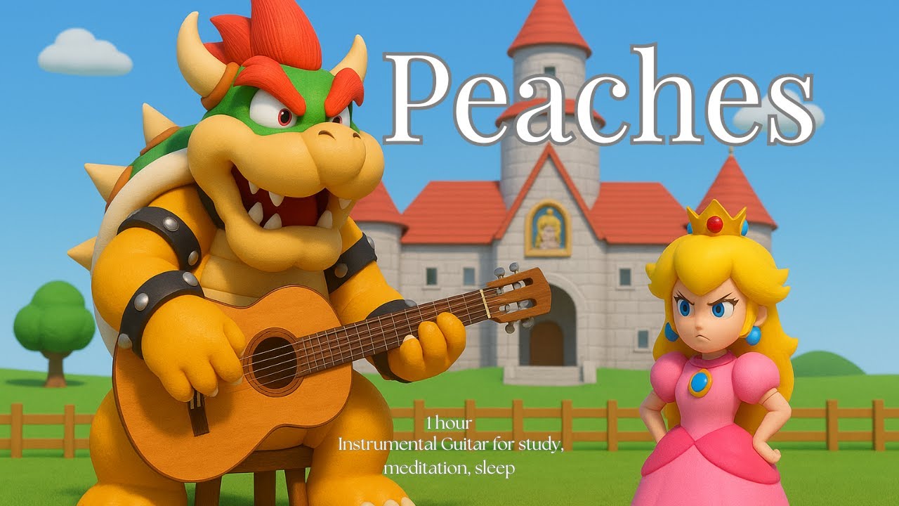 Super Mario Bros - Peaches | Solo Guitar (1 Hour Relax, Study & Meditation Music) - YouTube