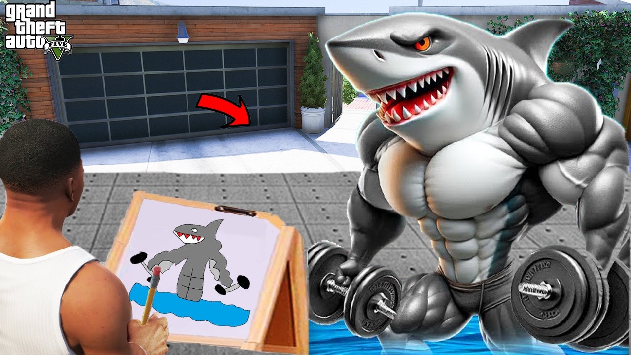 Franklin Uses Magical Painting To Make SCARY FRANKLIN In Gta V ! GTA 5 ...