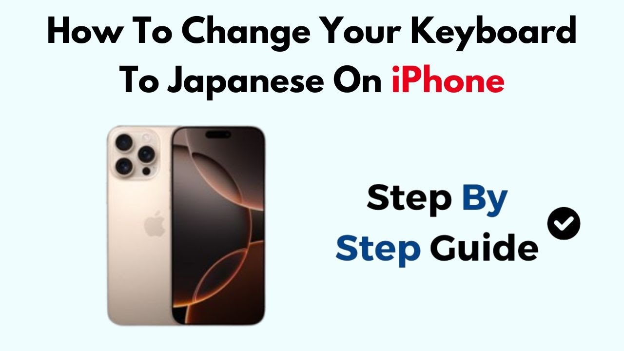 How To Change Your Keyboard To Japanese On iPhone - YouTube