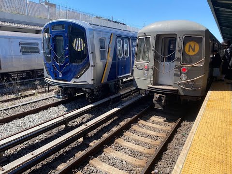 R211T Open Gangway Test Train via Sea Beach Express - YouTube