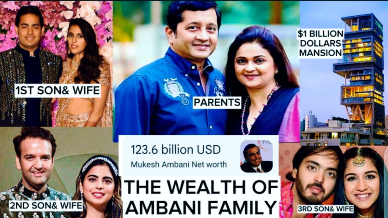 The AMBANI Family Biography, RICHES, BUSINESS $1 Billion Dollar MANSION ...