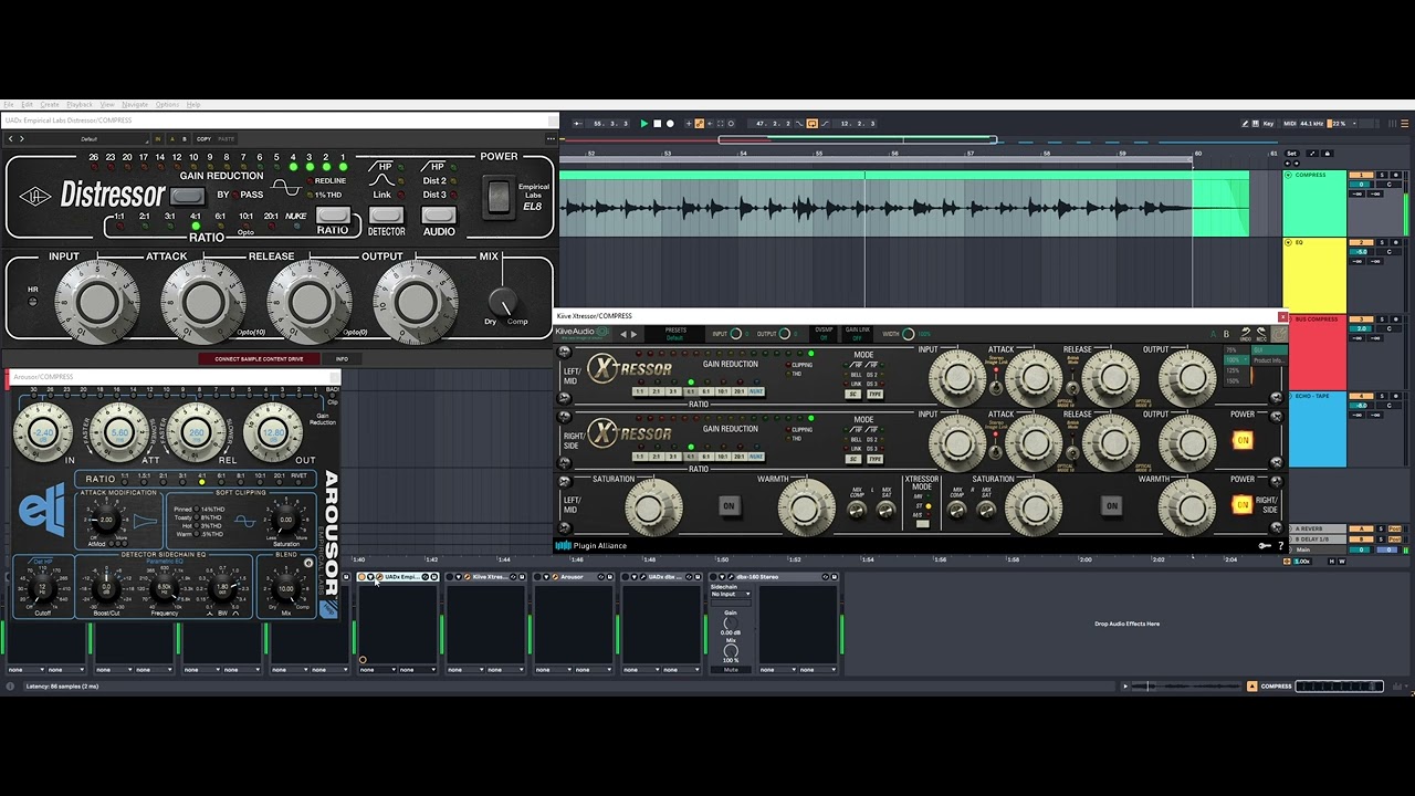 1176 - Distressor - DBX-160 Compressors Shoot-out (UAD - Waves - Kiive ...