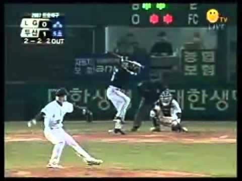 20070504 두산 랜들 (Matt Randel) 시즌 5승 - YouTube