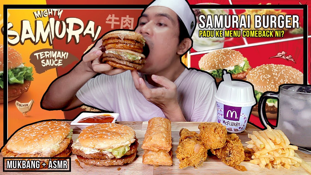 [NEW] MCD SAMURAI BURGER JUICY GILA! MMG BERSAMURAI HIYAK² LEPAS MKN 🗡 ...