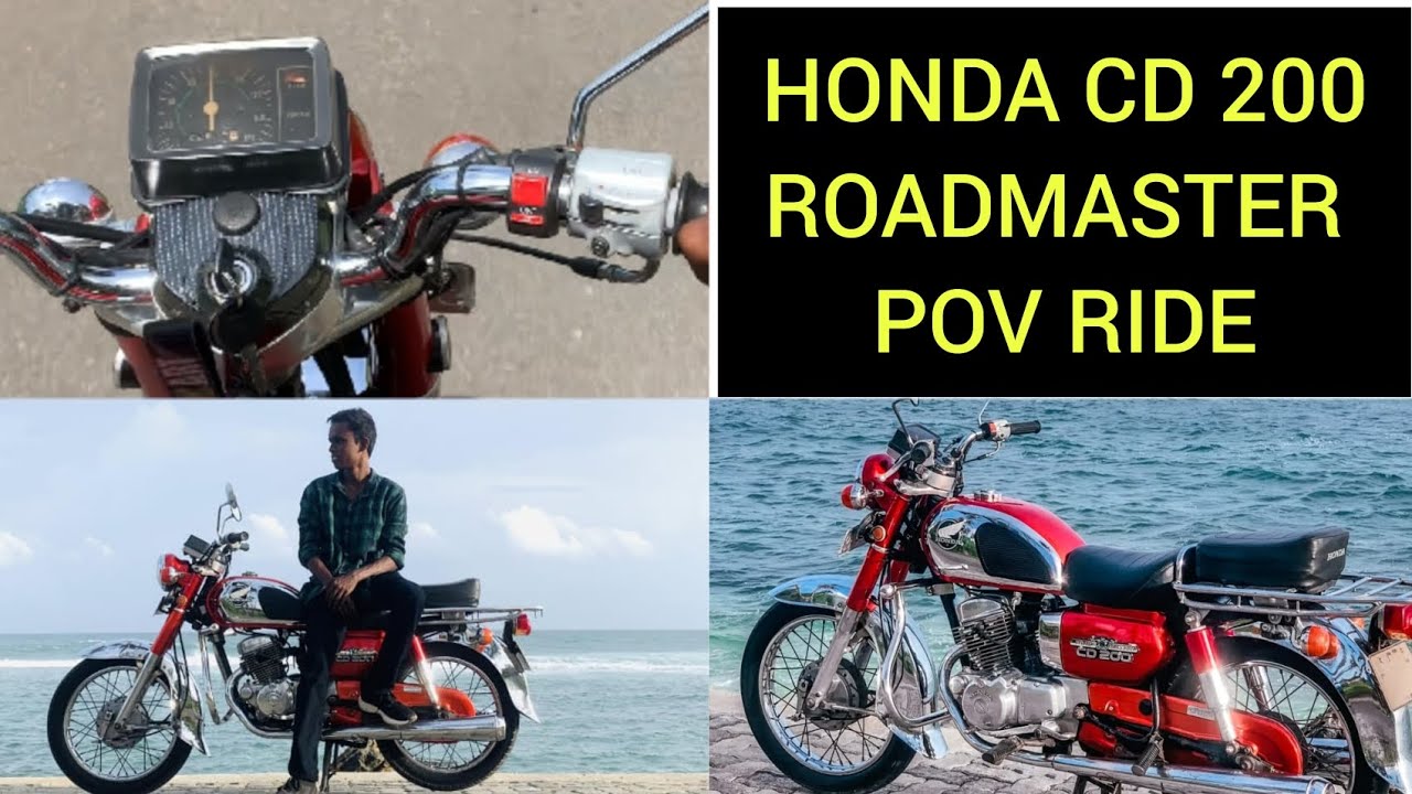 honda cd 200 roadmaster pov ride in matara #matara #pohena #roadmaster ...