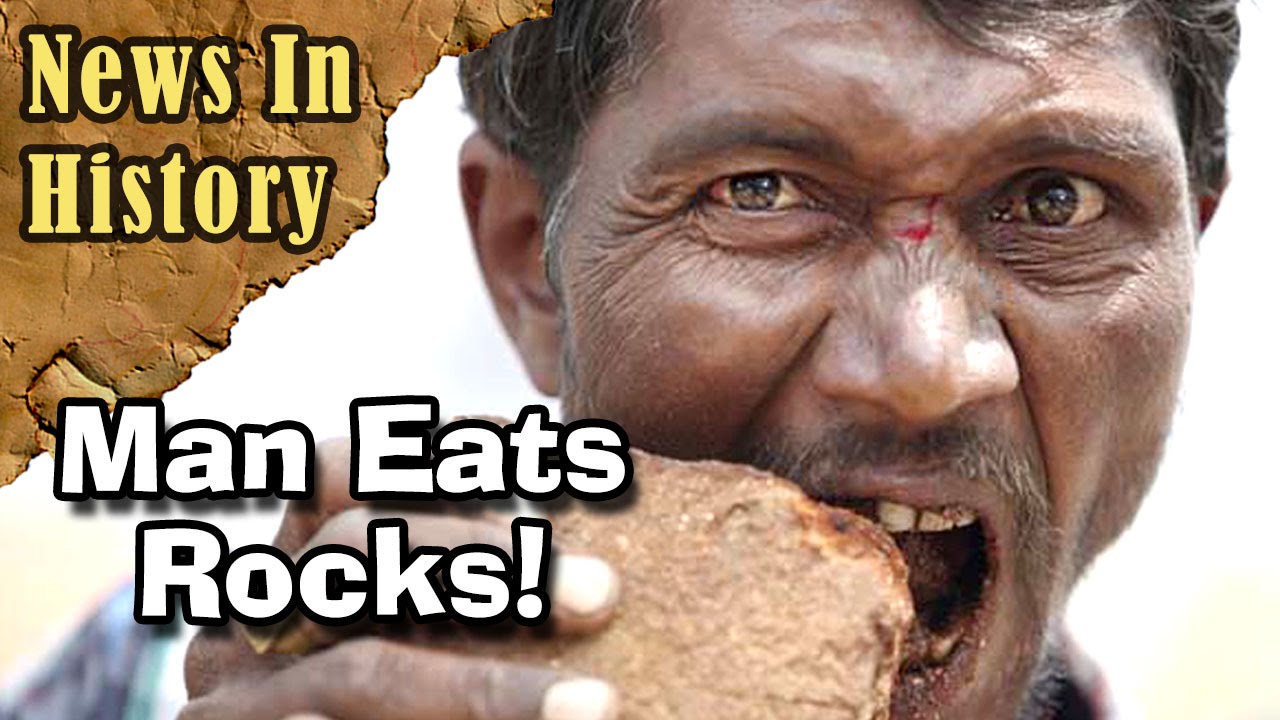 Man Addicted To Eating Rocks - News In History - YouTube