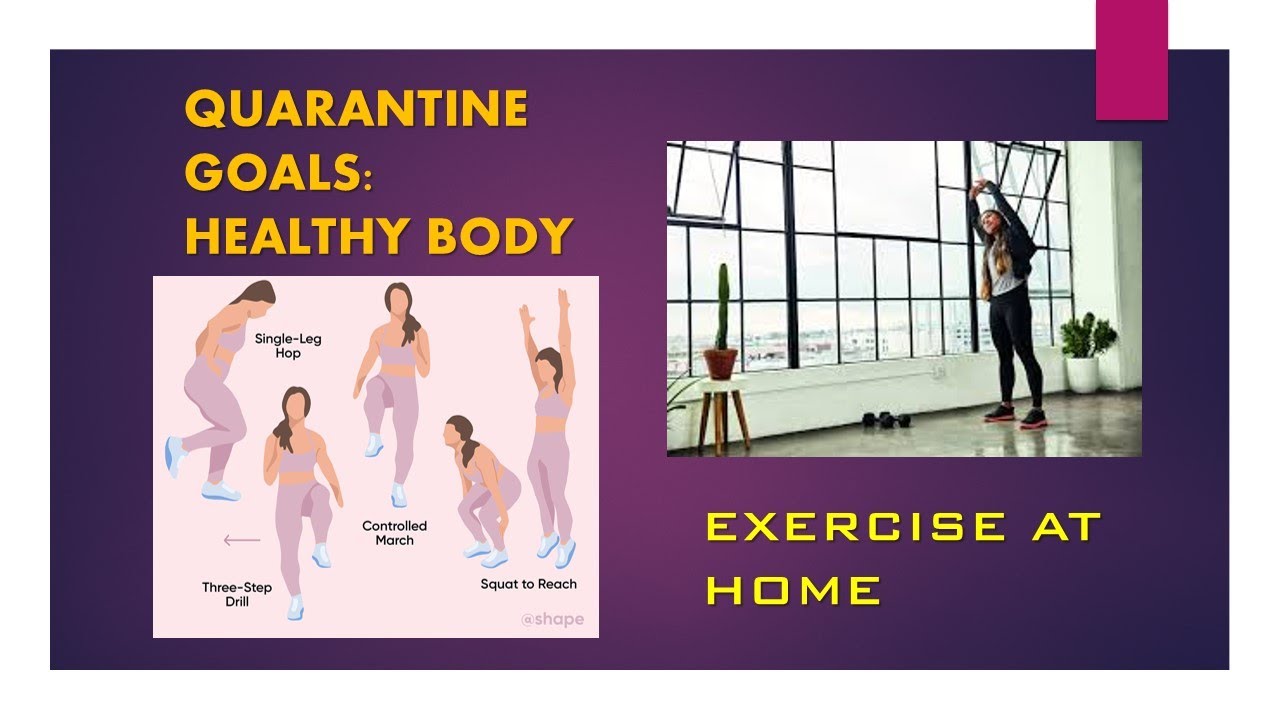 QUARANTINE GOALS: EXERCISE AT HOME - YouTube