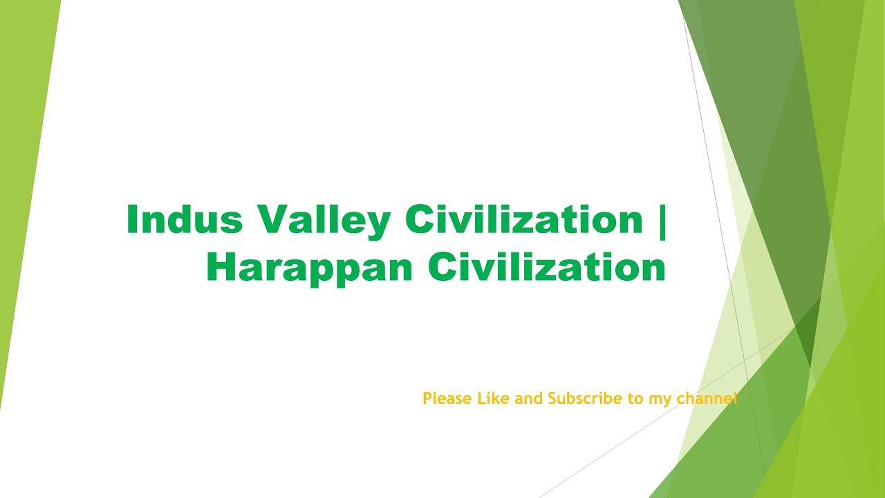 Indus Valley Civilization (IVC) | Harappan Civilization - YouTube