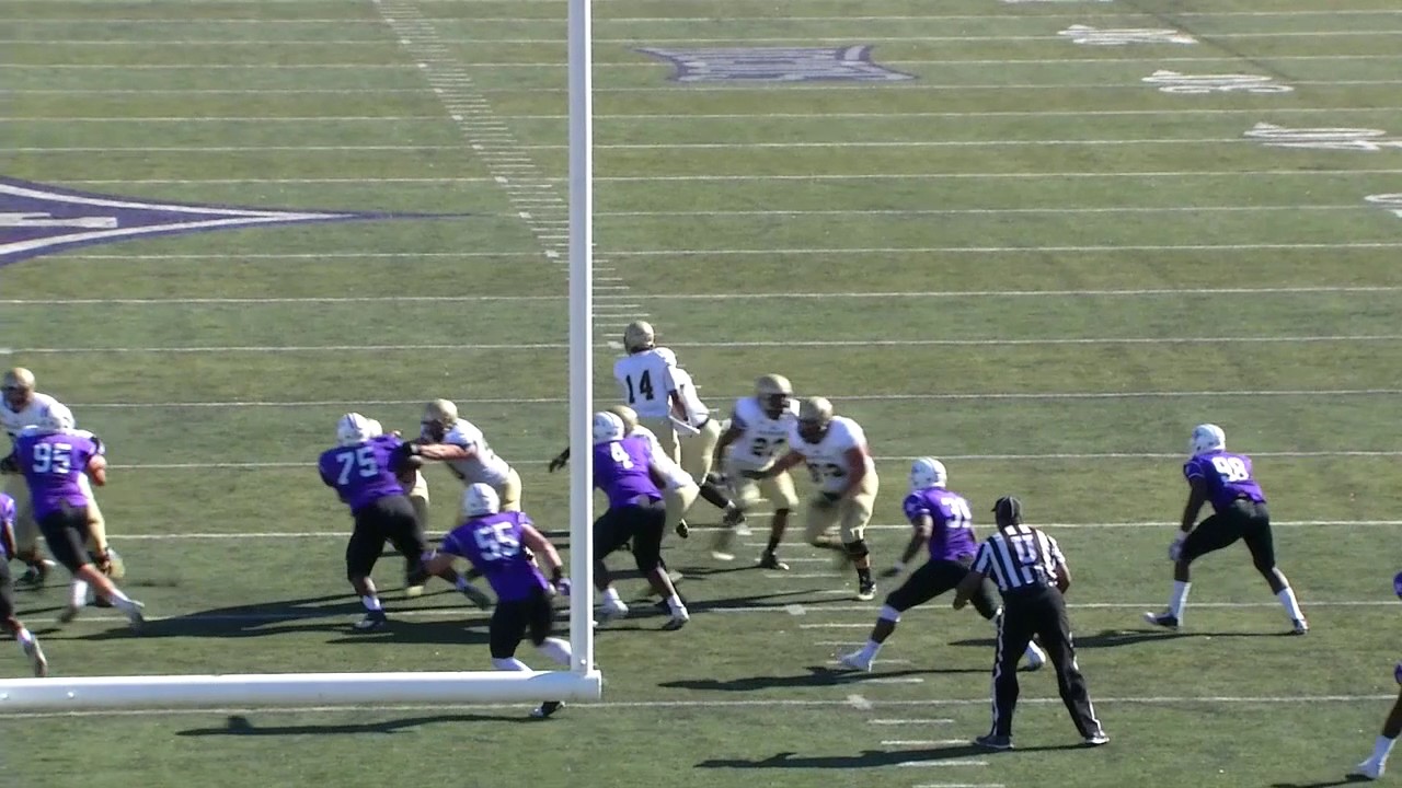 Double Reverse TD Pass to Gouger in the End Zone - YouTube