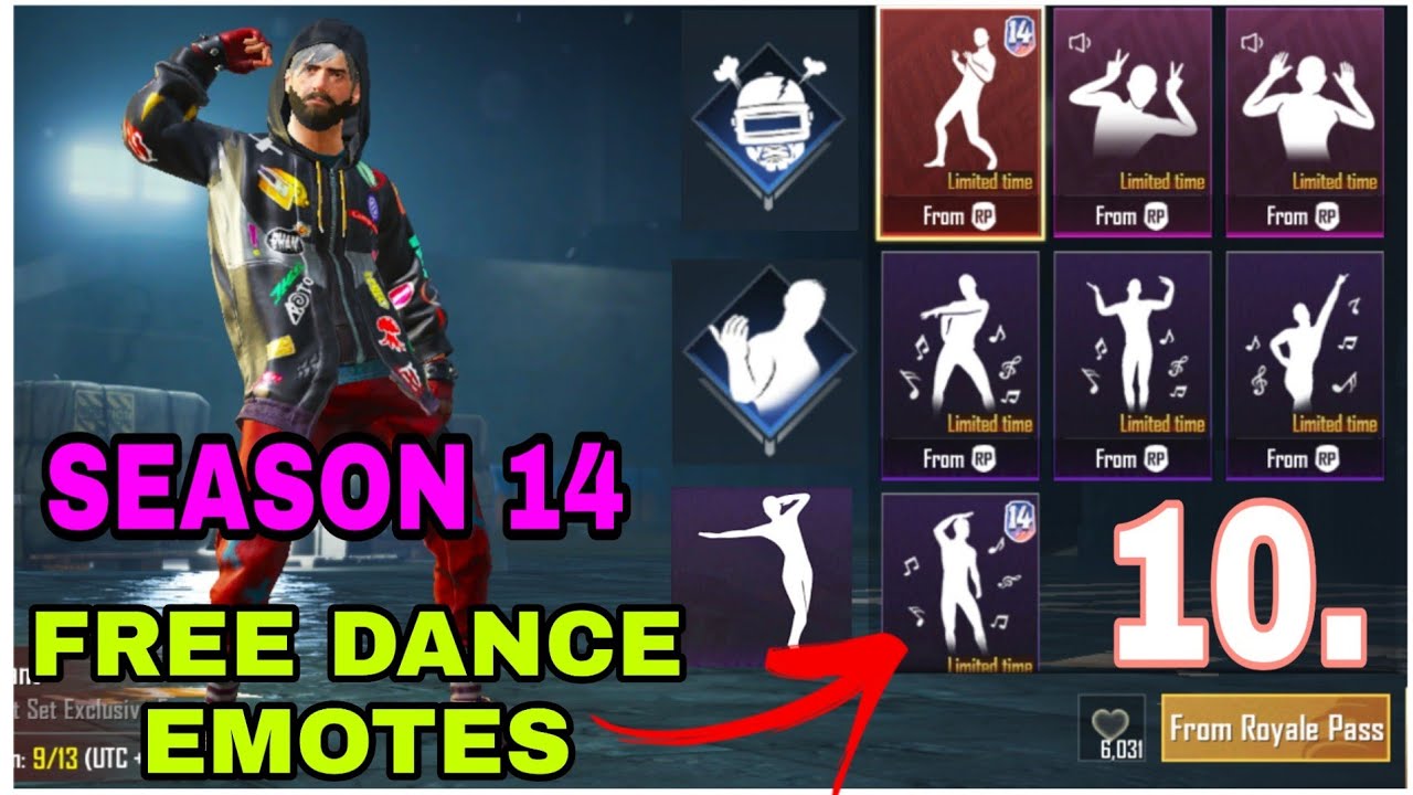 Season 14 Free Dance Emotes | How To Get Free Dance Emotes | Pubg ...