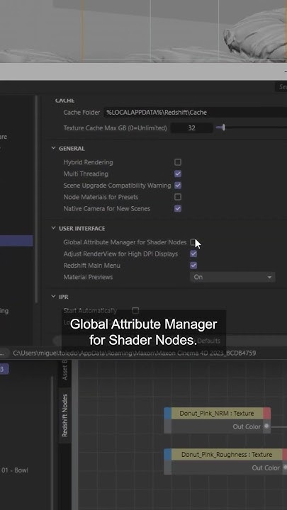 Quick Tip | More Space When Working in your Redshift Shaders #shorts - YouTube