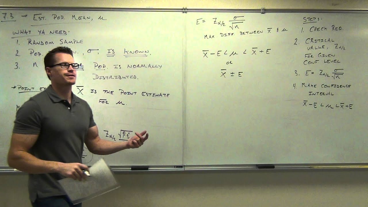Statistics Lecture 7.3 Part 2 - YouTube