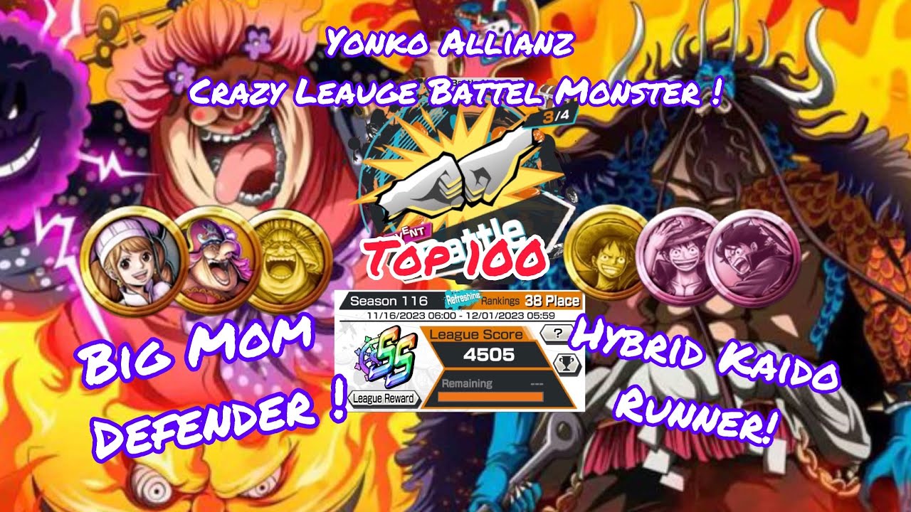 ONE PIECE BOUNTY RUSH| 6⭐️Yonko Allianz Big Mom/Kaido Meta Beaster Top ...