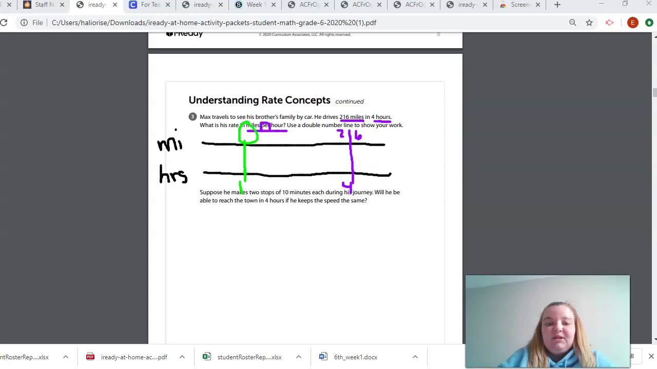 6th: Understanding Rate Concepts (pg 6) - YouTube