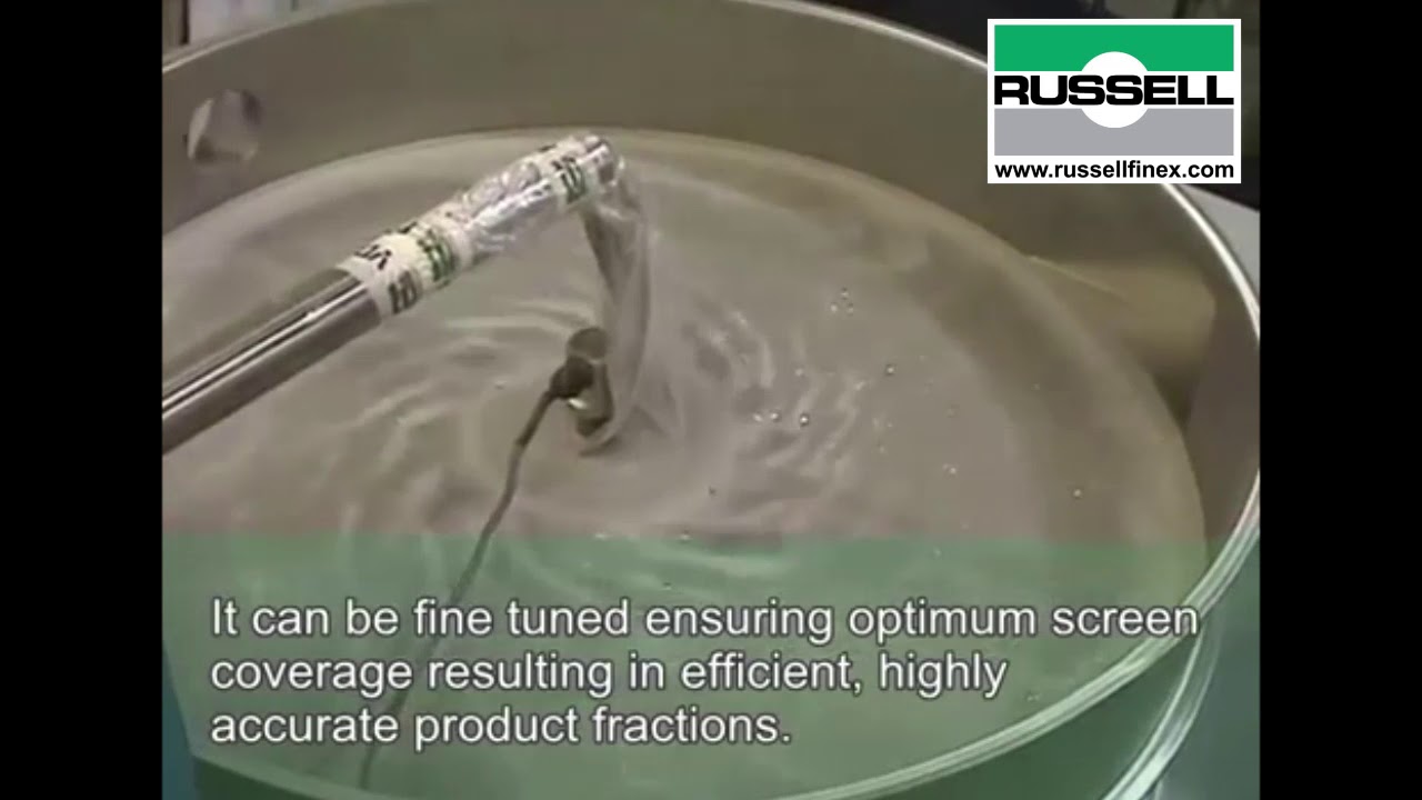 Industrial solder powder sieving machine - YouTube