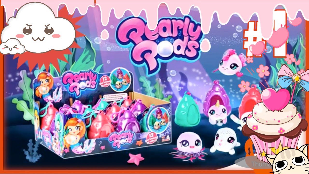 Unboxing Pearly Pods, Kleine Kuscheltiere in der Muschel. - YouTube