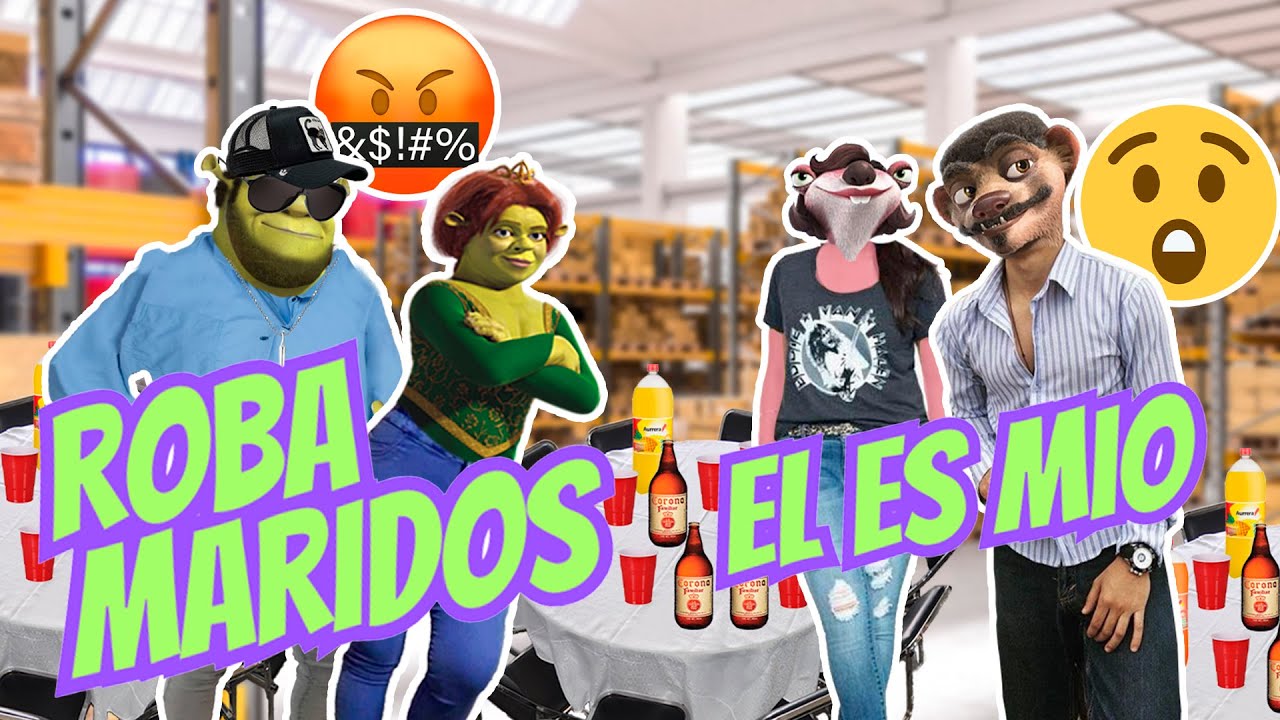 FIONA encara al SHREK y a su NOVIA en la POSADA del JALE I Compa Shrek ...