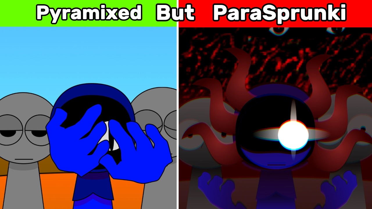 Pyramixed But Everyone Have Parasite | Parasprunki (KIDS EDITION) - YouTube