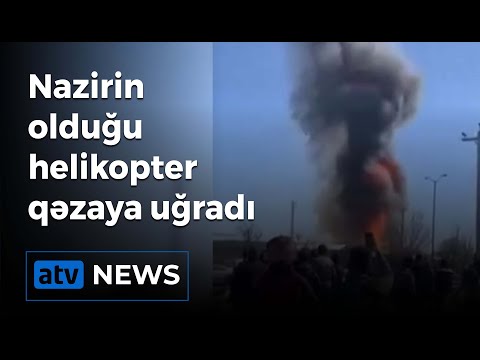 İdman nazirinin olduğu helikopter qəzaya uğradı