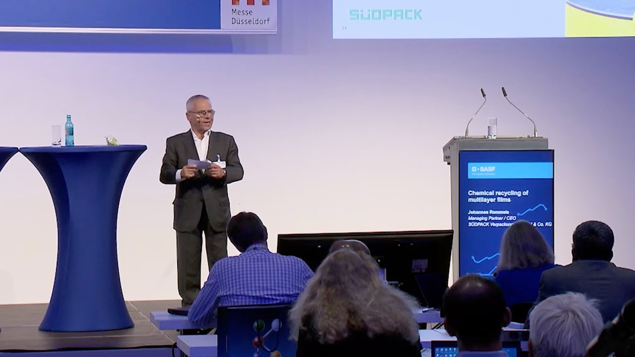 BASF at K 2019: Chemical recycling of multilayer films - YouTube