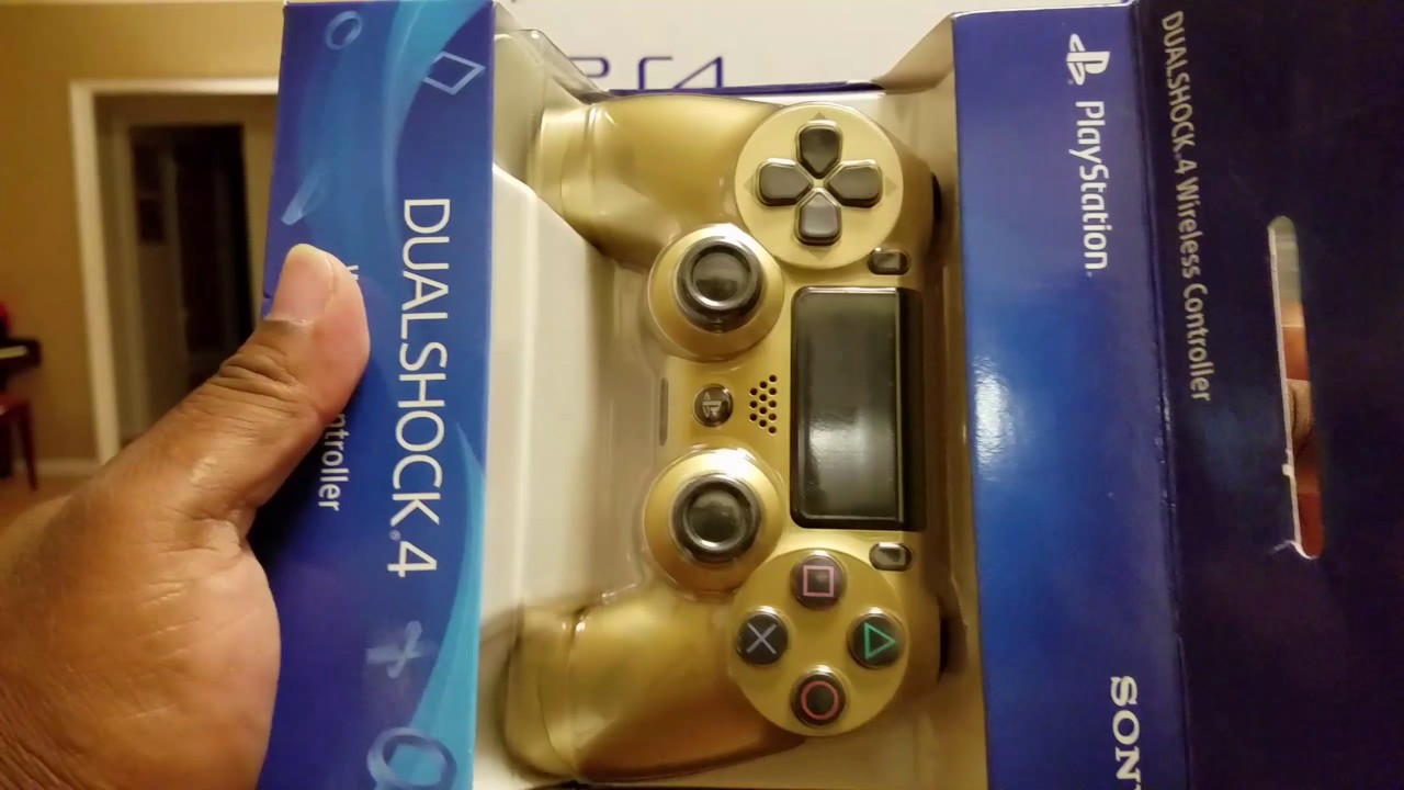 PS4 GOLD controller Unboxing - YouTube