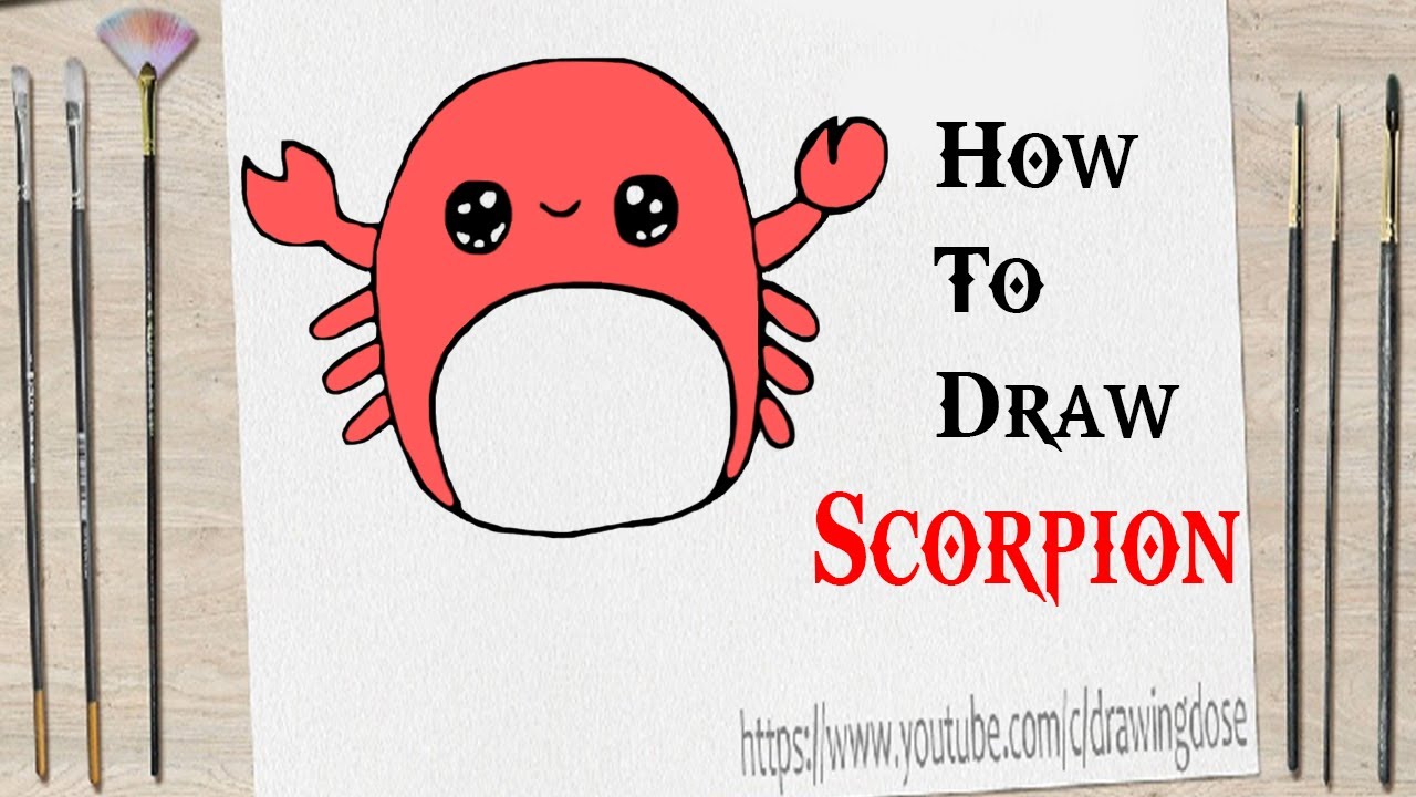 How to Draw Scorpion Easy | Easy Drawings - YouTube