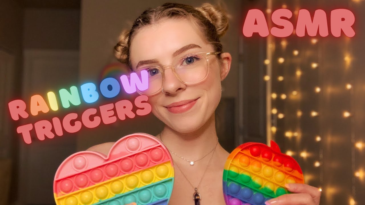 ASMR | FAST & AGGRESSIVE RAINBOW TRIGGERS 🌈 (Pride Month) *SUPER UNIQUE ...