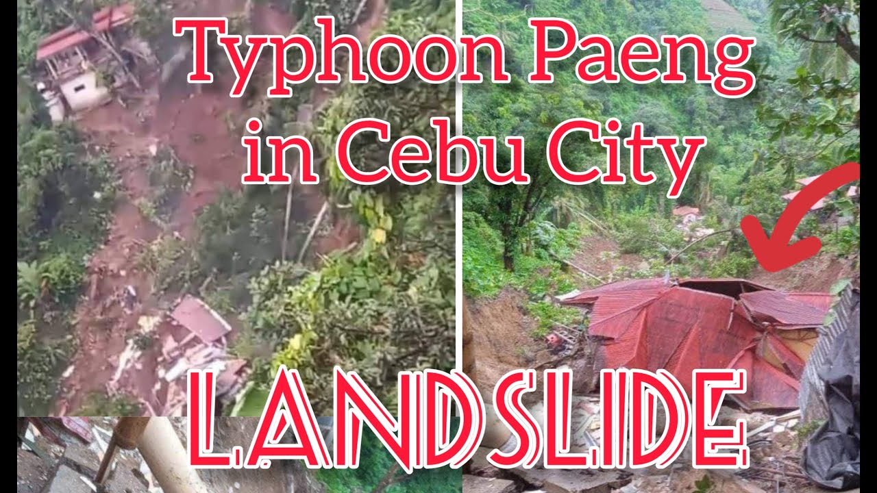 Actual Footage of a Landslide in Cebu City Due to Typhoon Paeng - YouTube