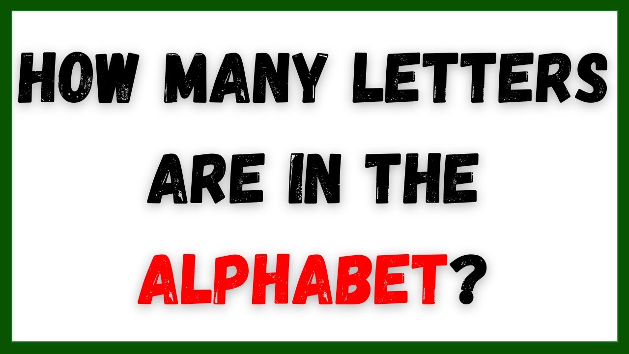 How Many Letters Are in The Alphabet? | Riddles Quiz | Mind Maze - YouTube