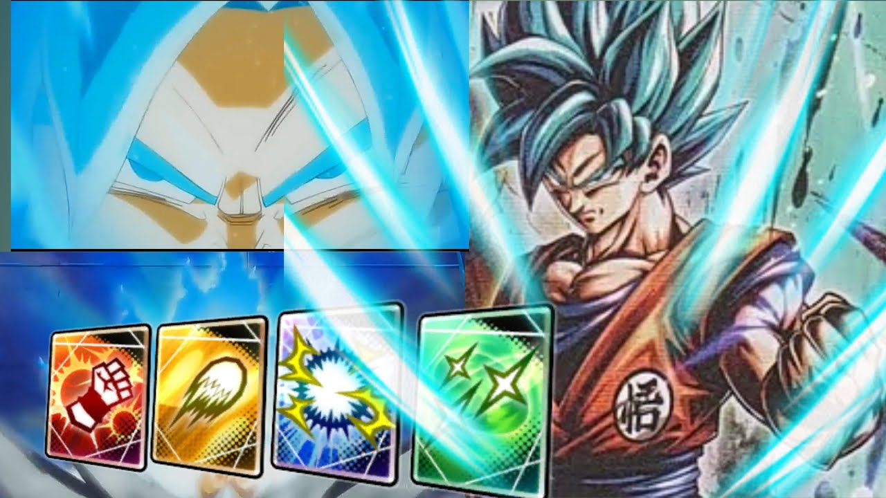 New Super saiyan blue goku reveal art card in db legends - YouTube