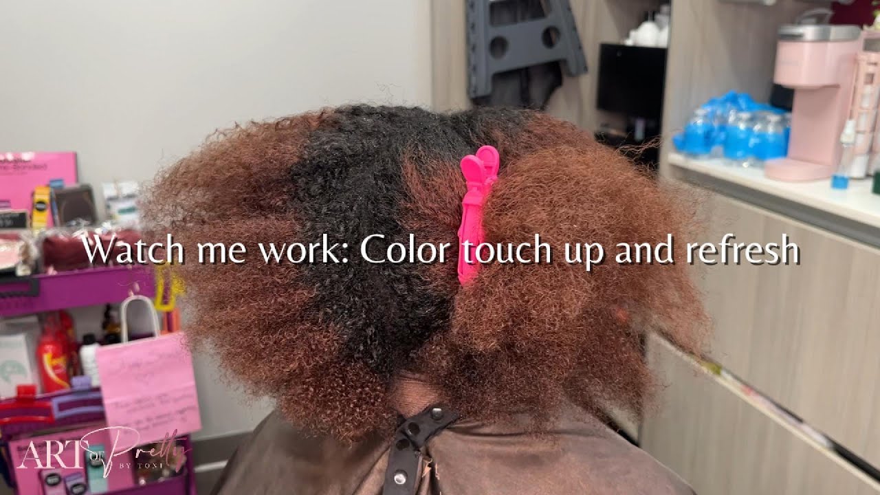 Relaxing Color Refresh & Touch-Up | Watch Me Work 💇🏾‍♀️ - YouTube